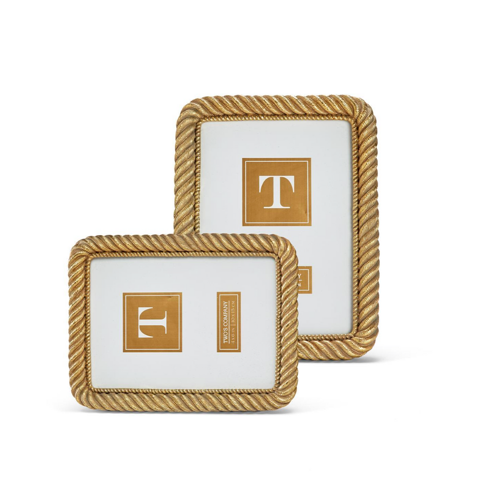 Gold Rope Photo Frames – Rusted Chandelier